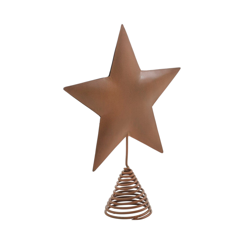 Rust Star Metal Tree Topper 10.6 inch